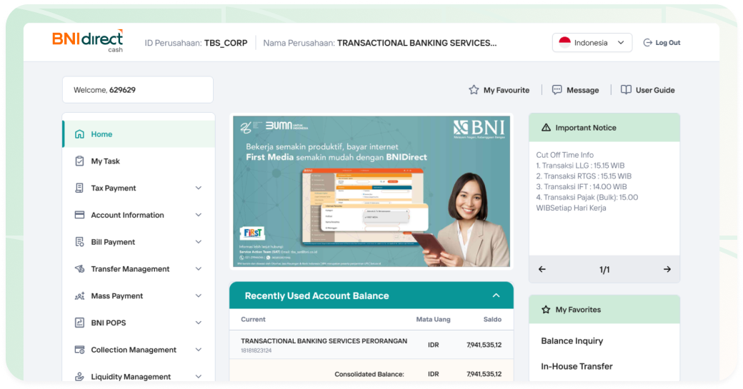 BNIdirect Onboarding